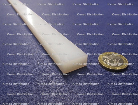 UHMWPE Bars, White, 5 Foot Lengths, General Purpose and ESD