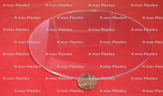 Acrylic PMMA Plastic Circular Discs, 1/16, 1/8, 1/4, 1/2, 1.0 Thickness