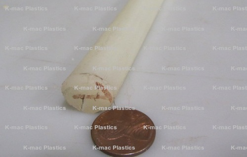 PVDF Kynar Plastic Rods, .188 to 9.0 Inch Diameters