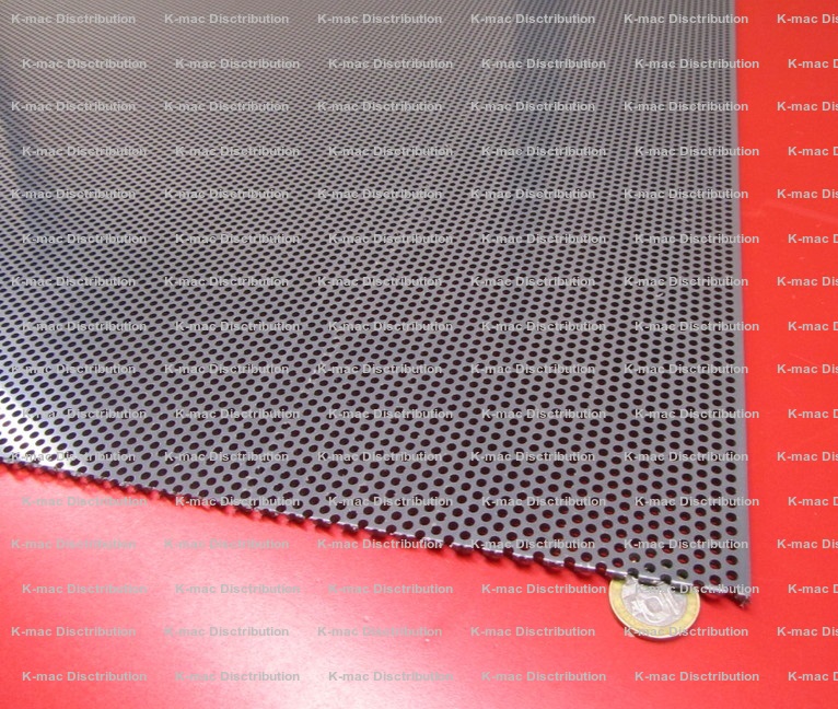 PVC sheets with perforated holes, 1/16 to 1/4 inch Thick