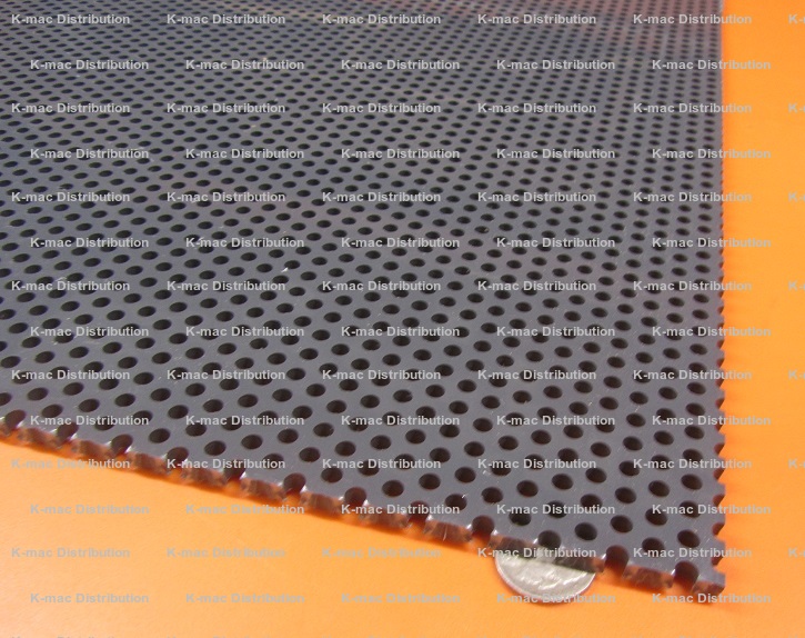 PVC sheets with perforated holes, 1/16 to 1/4 inch Thick