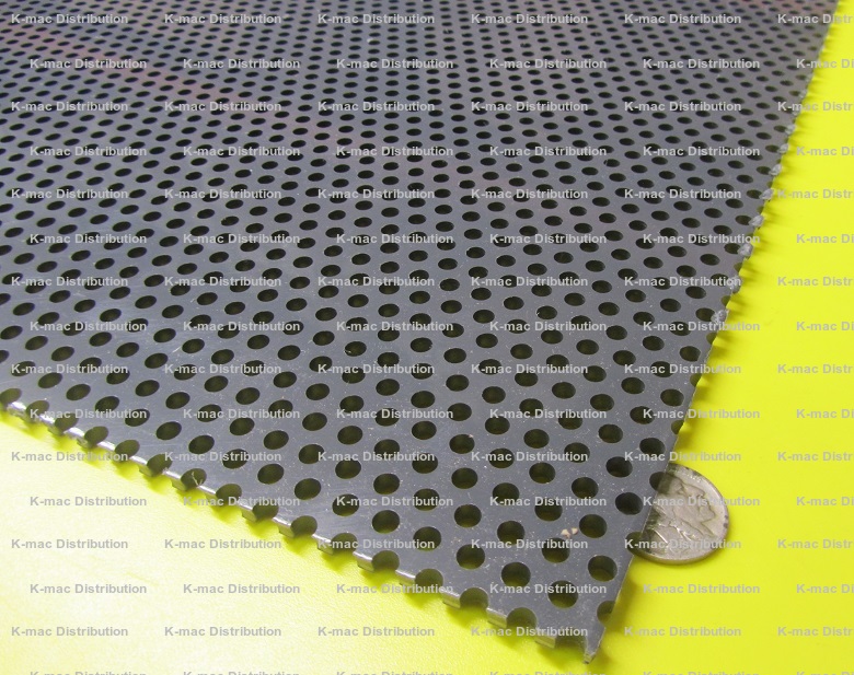PVC sheets with perforated holes, 1/16 to 1/4 inch Thick