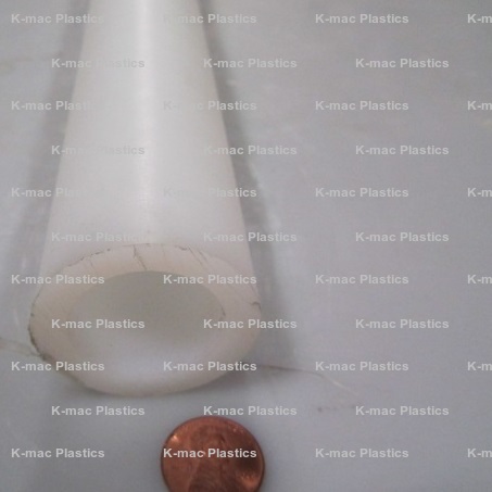 UHMW Plastic Tubes, White, .750 to 5.035 Inch Outside Diameters