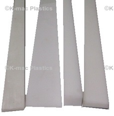 UHMWPE Bars, White, 5 Foot Lengths, General Purpose and ESD