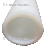 UHMW Plastic Tubes, White, .750 to 5.035 Inch Outside Diameters